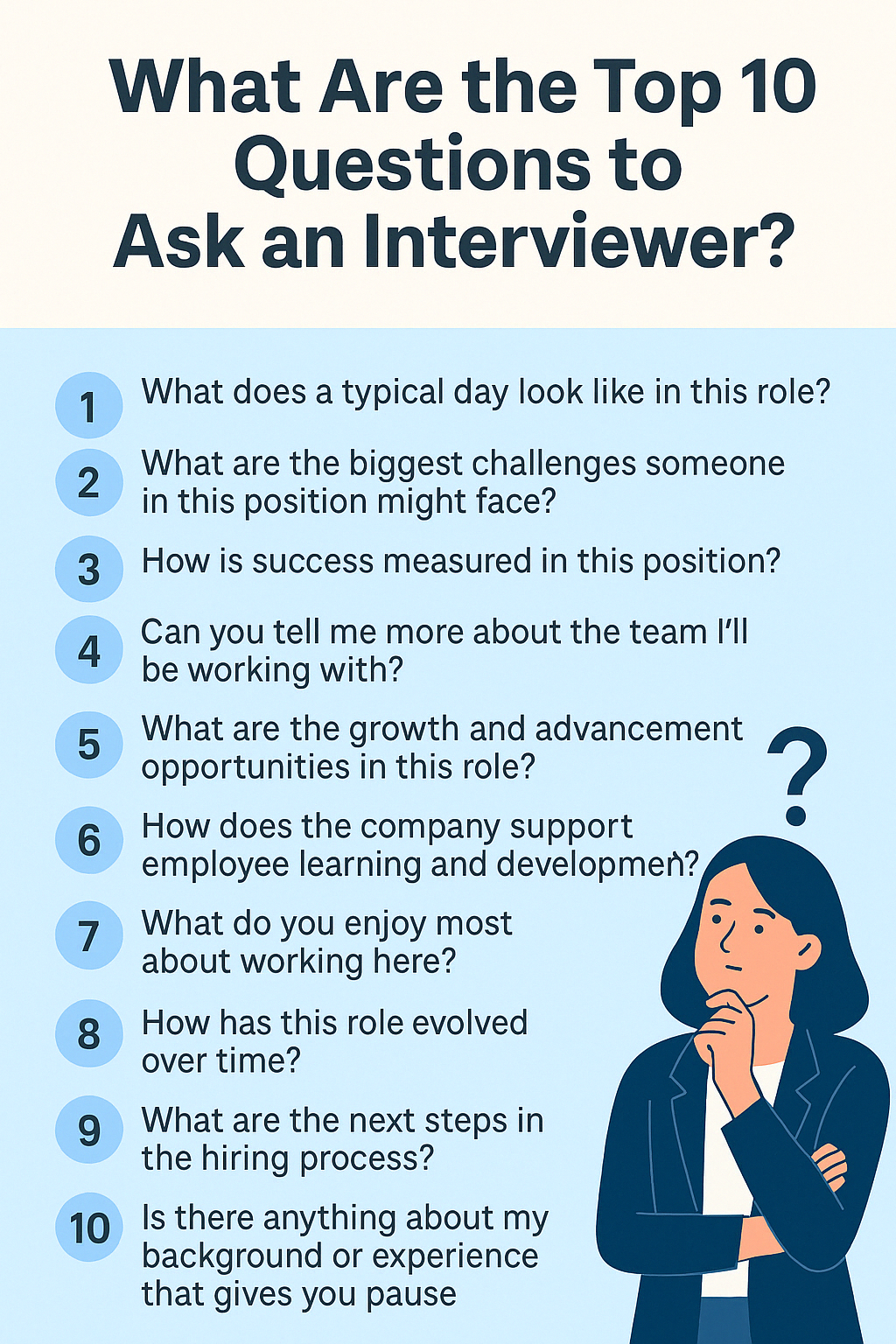 What Are the Top 10 Questions to Ask an Interviewer?